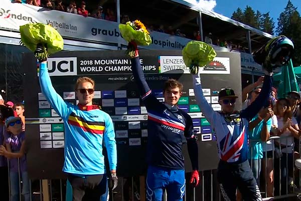 El descenso ganador de Loïc Bruni en el Mundial DHI 2018 de Lenzerheide